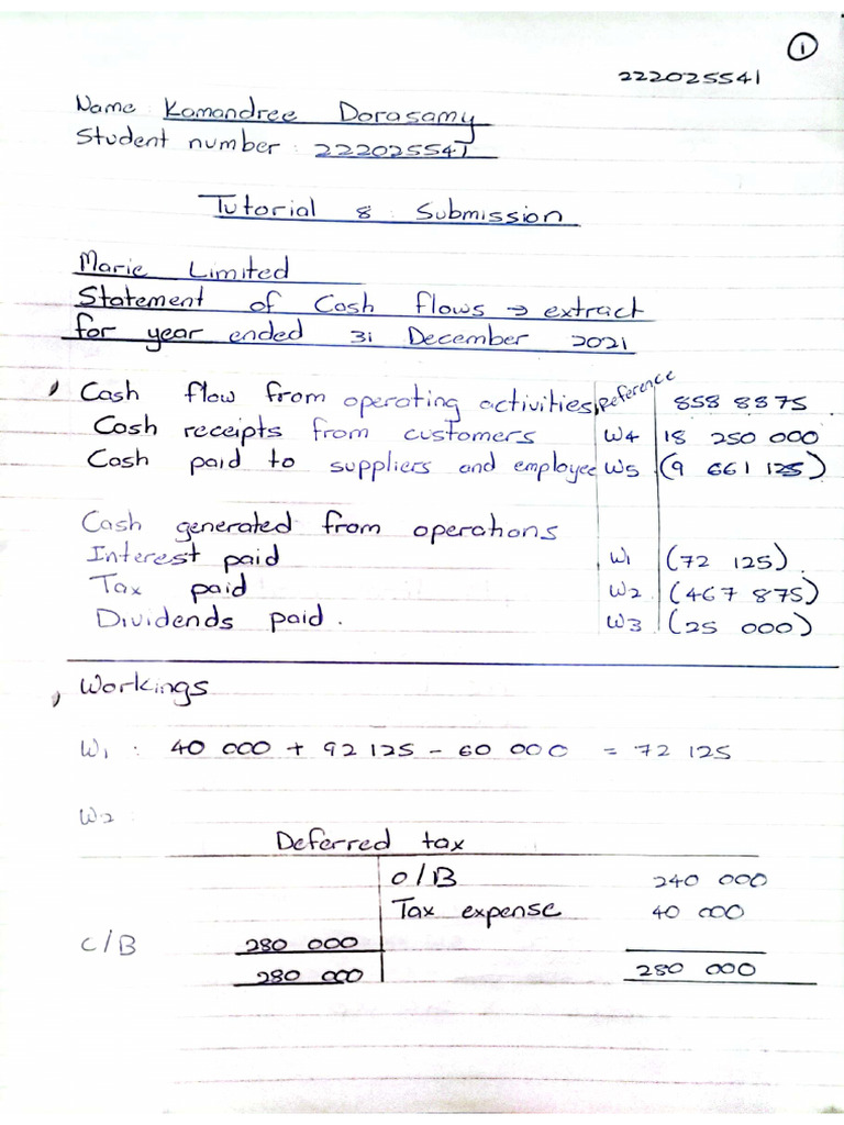 Tutorial Week 8 Submission | PDF