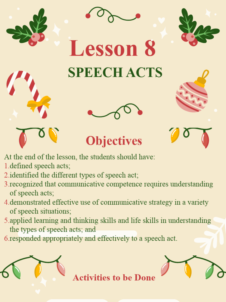 Lesson 8 | PDF | Human Communication | Cognitive Science