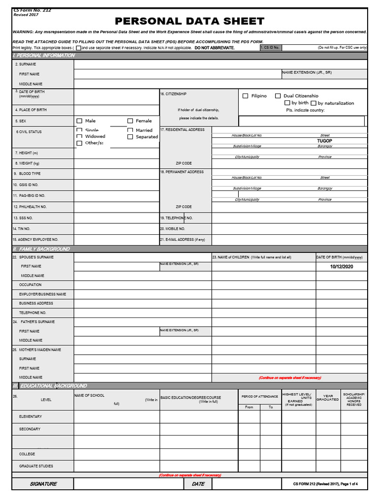 Pds 2023 Blank | PDF | Government | Justice