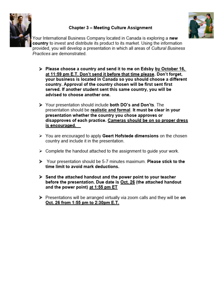 Cultural Business Practices Presentation | PDF | Language Arts & Discipline