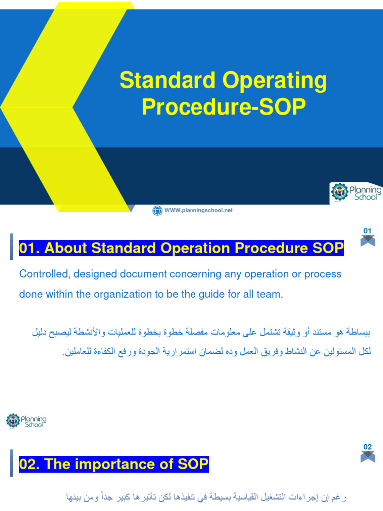 Standard Operating Procedure - SOP | PDF