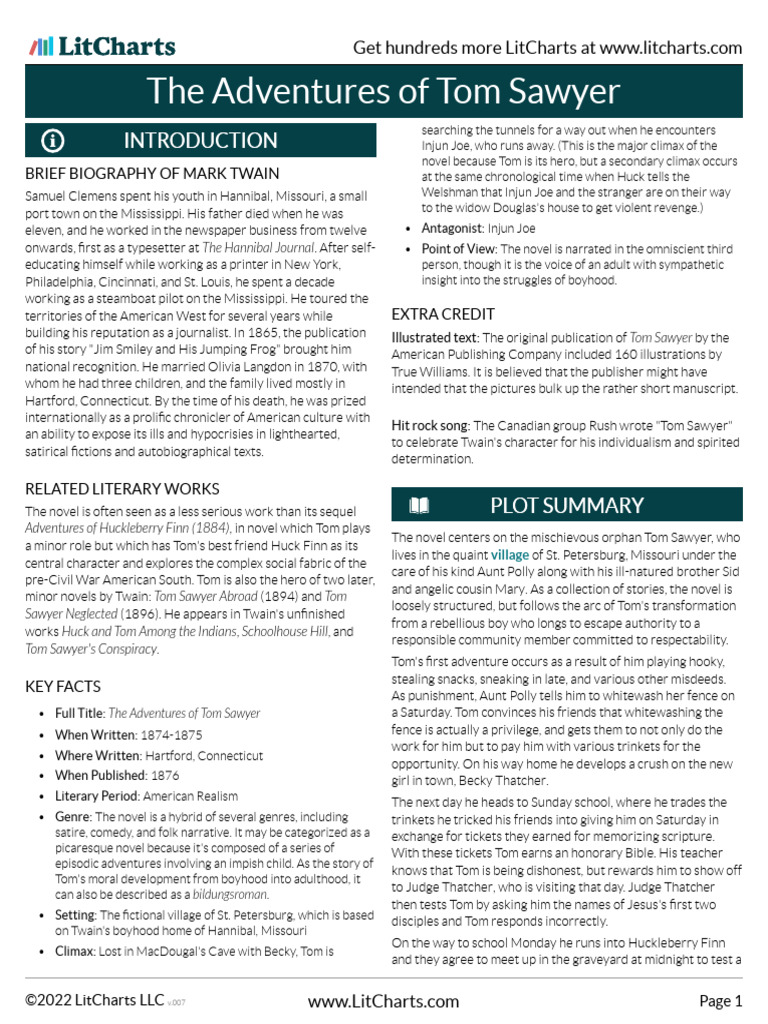 The-Adventures-of-Tom-Sawyer | PDF