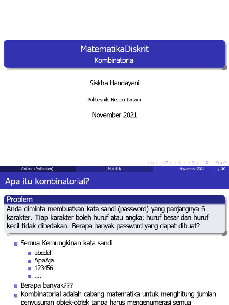 08 - Kombinatorial | PDF