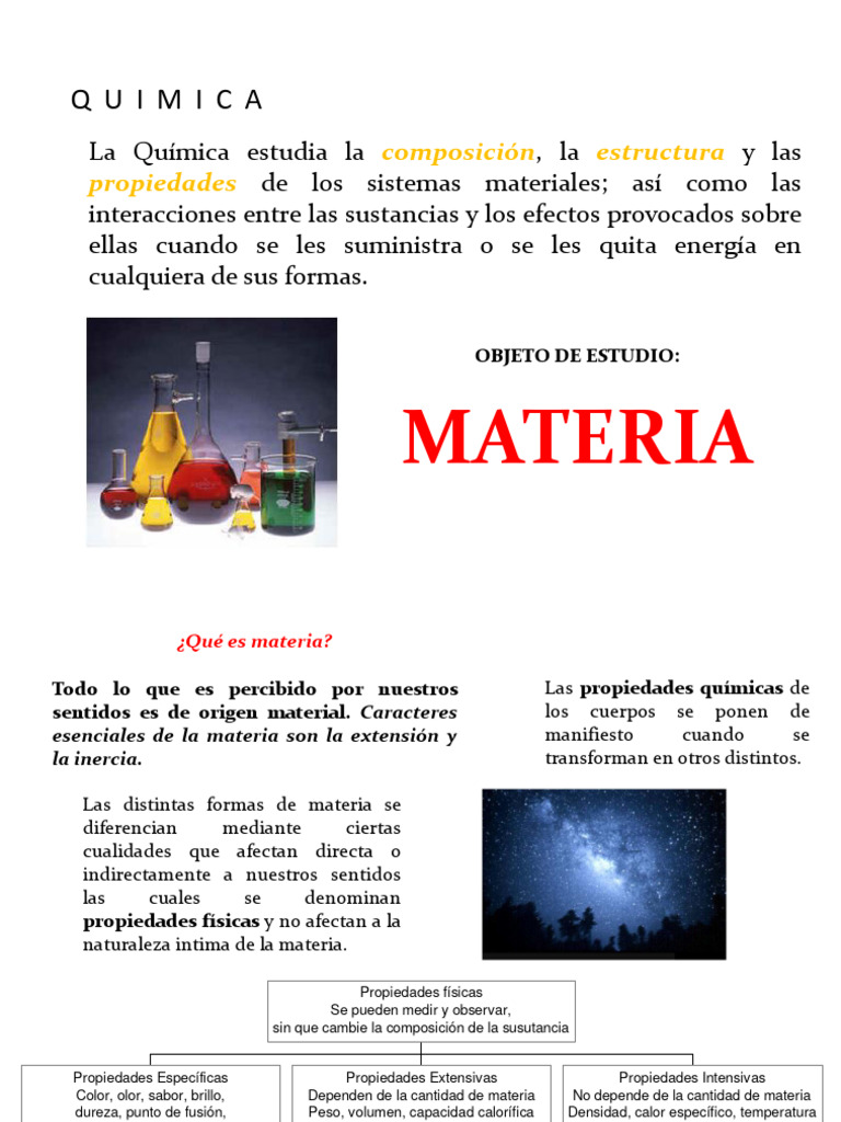 Clase 01 - Introducción y Conceptos Básicos en Química | PDF