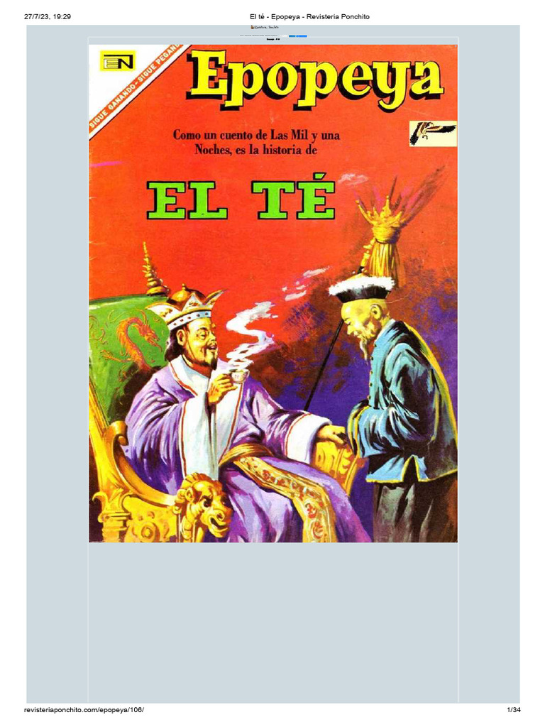 El té - Epopeya - Revisteria Ponchito | PDF