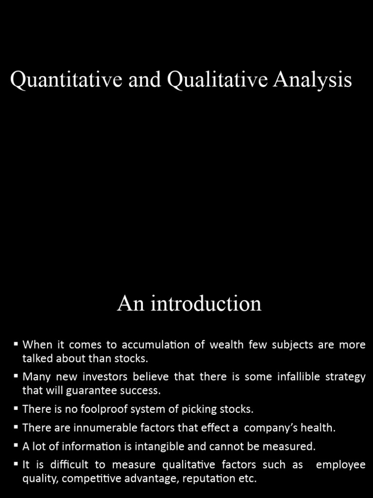 SSBF Quantitative and Qualitative Factors | PDF