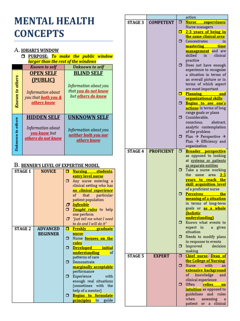 Mental Health Concepts | PDF