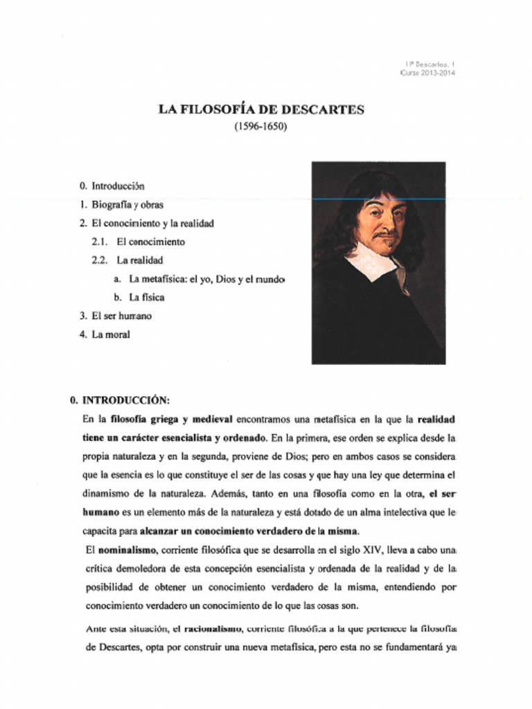 Apuntes Descartes | PDF