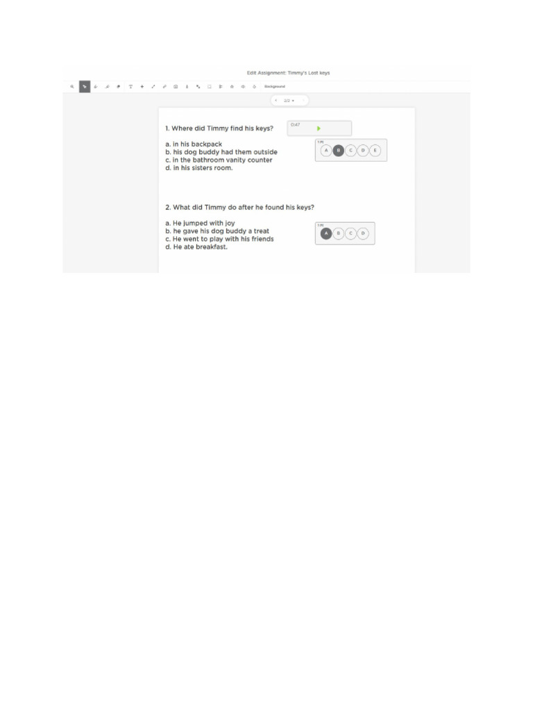 Classkick Assessment | PDF