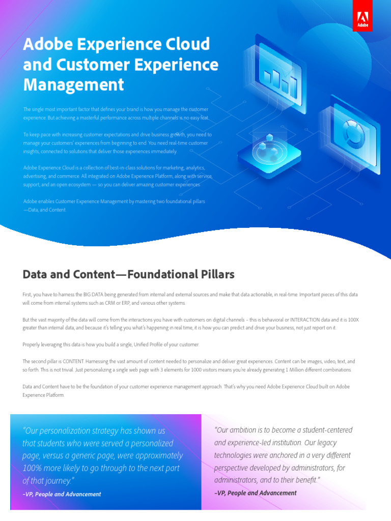 Adobe Experience Cloud CXM | Download Free PDF | Analytics | Marketing