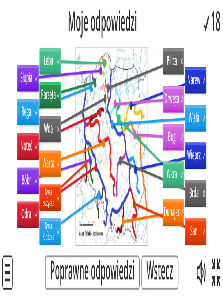 Rzeki Polski1 - Rysunek Z Opisami | PDF