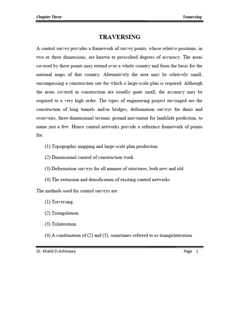 3 Traversing | PDF 3 Traversing | PDF