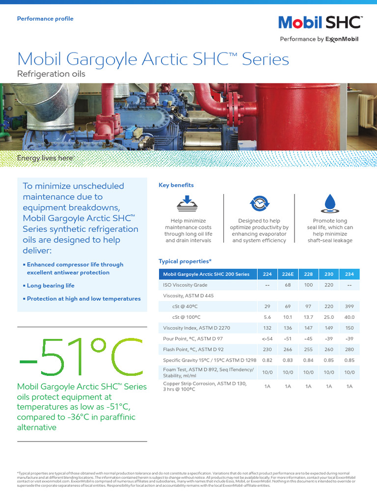mobil gargoyle arctic shc performance profile | PDF