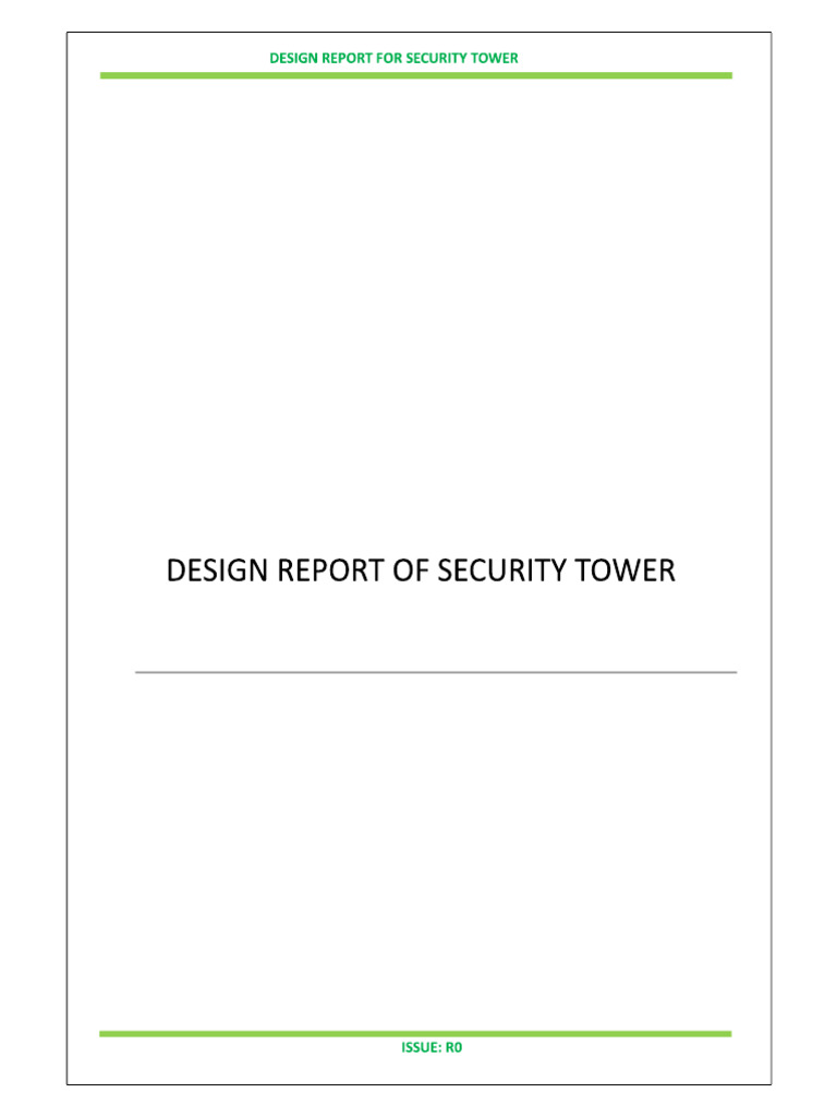 SECURITY TOWER DBR | PDF