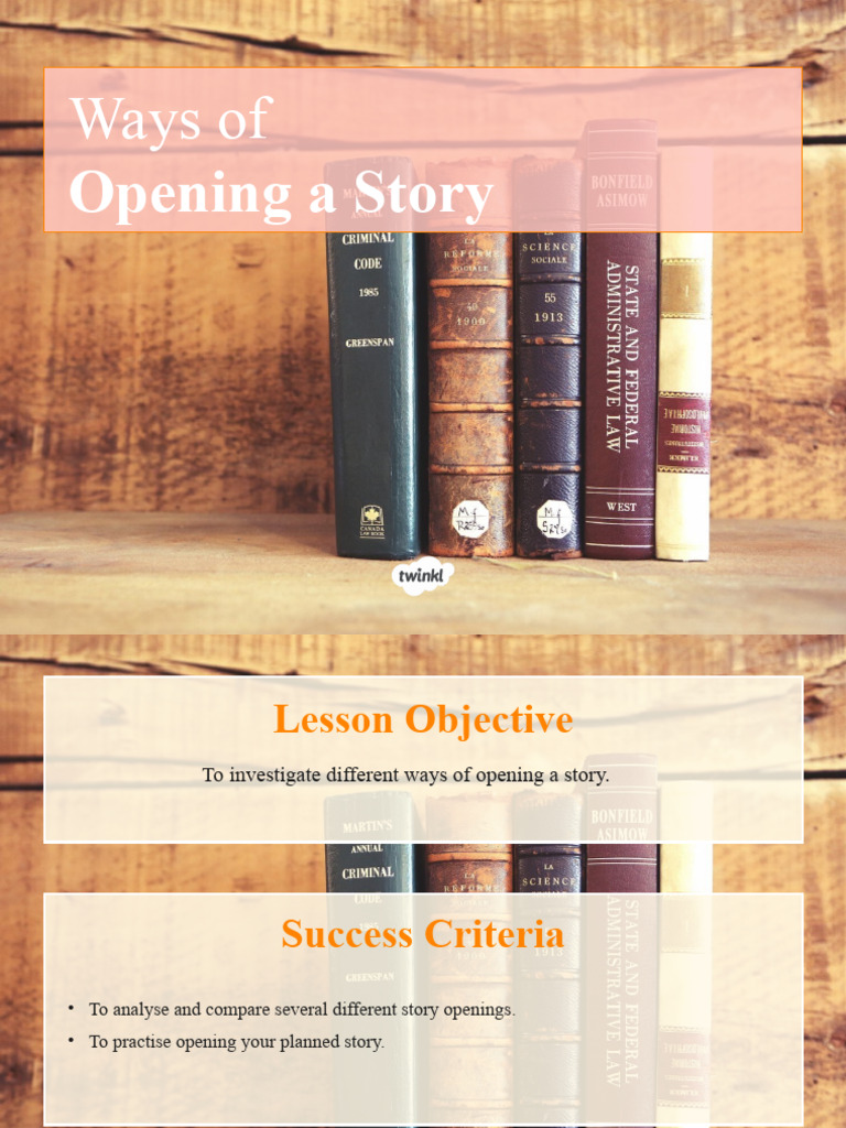 Techniques for Engaging Story Openings | PDF