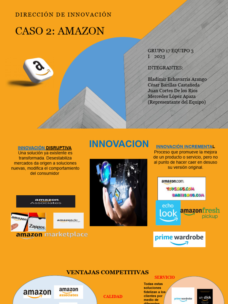 Caso Amazon PPT Final | PDF | Innovación | Streaming Media