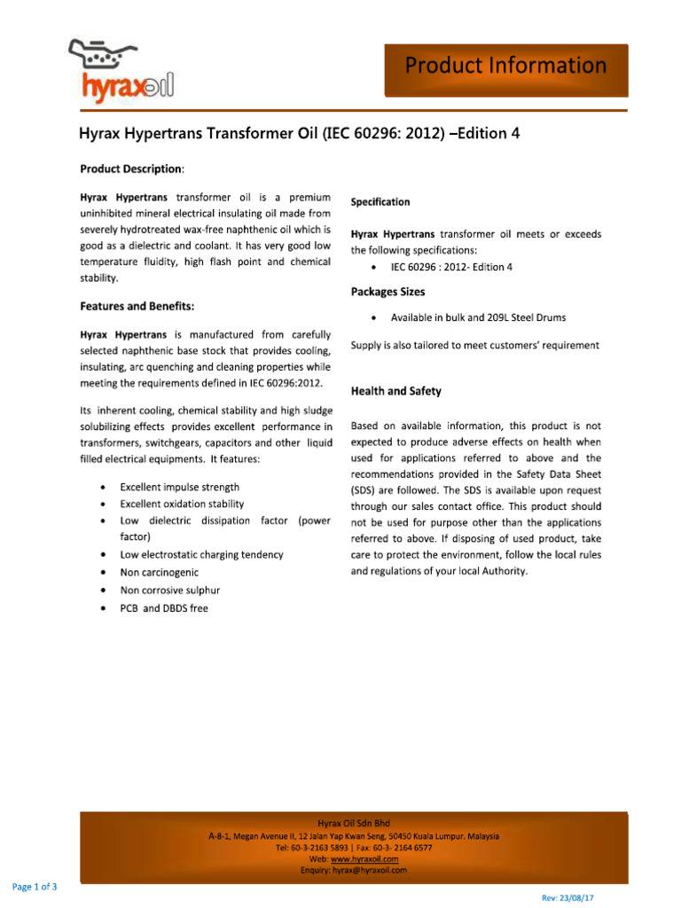 Hyprx Oil | PDF