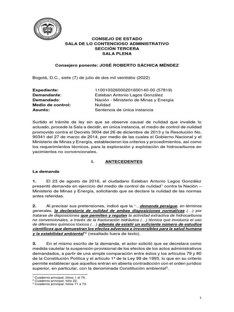 Ppio Precaución Fracking | PDF | Derecho