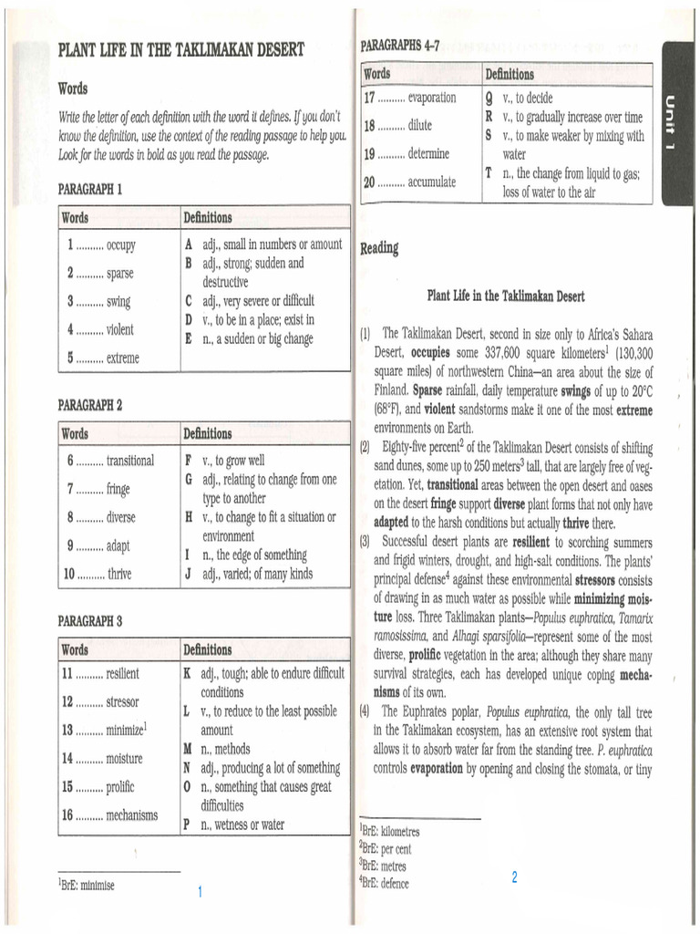 Cevdet Sali̇h Öksüz - Ielts Vocabulary Unit 1 Part 3 | PDF