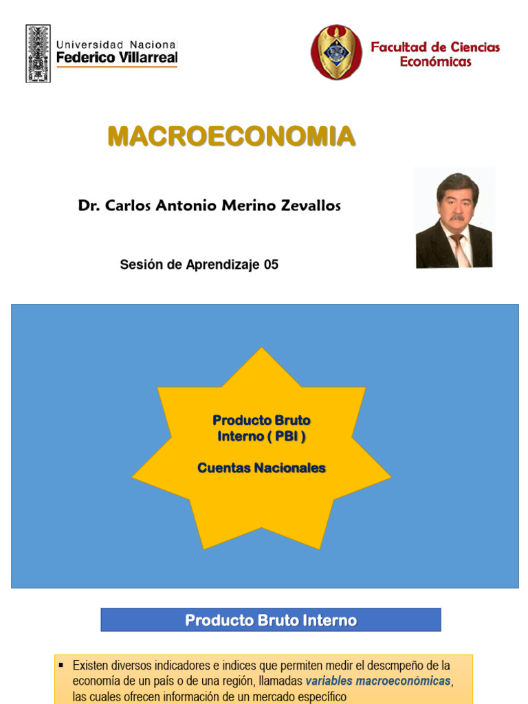 Macroeconomia - Sesion de Aprendizaje - Semana 05 | PDF | Producto Interno Bruto | Macroeconómica