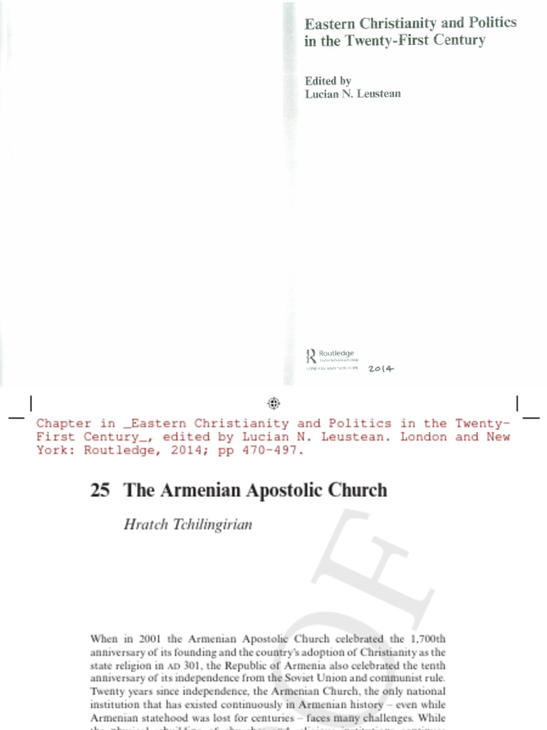 Hratch Tchiligirian The Armenian Apostol | PDF | Travel | Religion ...