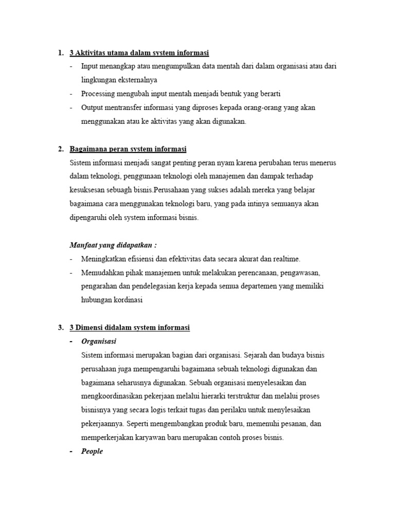 TP1-Management Information System | PDF