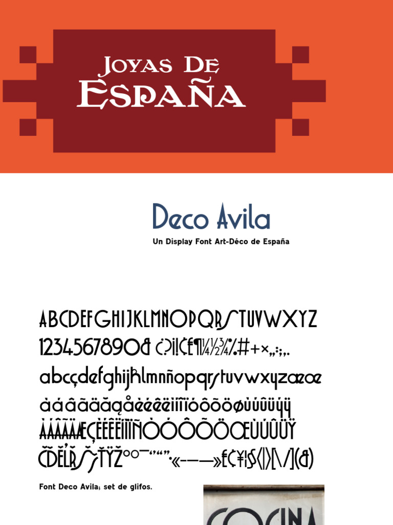 Deco Avila: Fuente Art-Déco Española | PDF