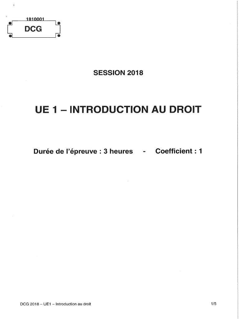 DCG 2018 Sujet | PDF