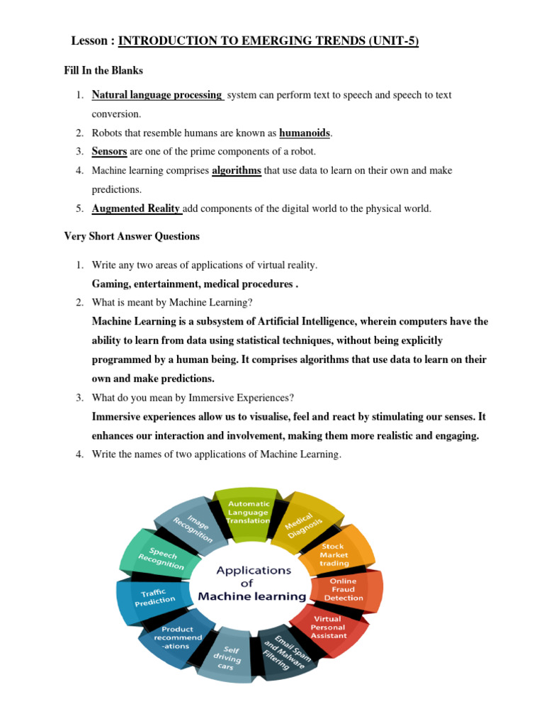 Emerging Trends With Answers | PDF | Grid Computing | Cloud Computing