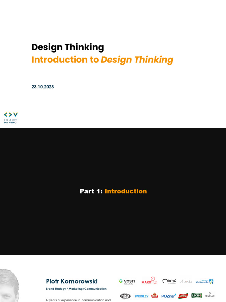 CDV Design Thinking 23.10.23 | PDF | Design Thinking | Thought