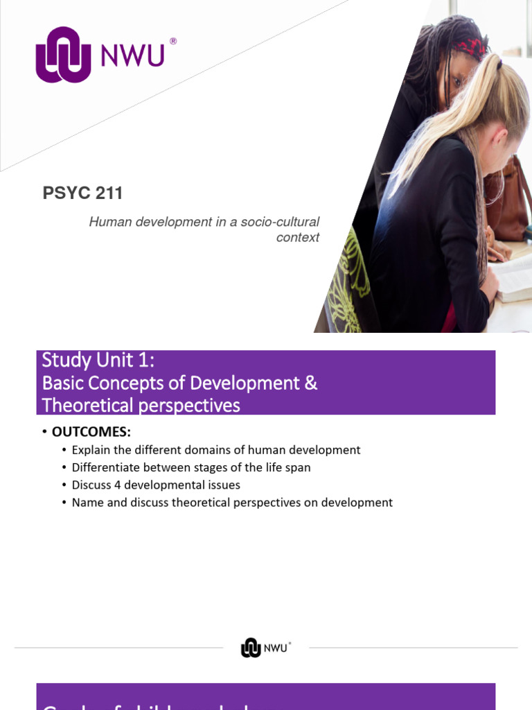 Su+1 Psyc+211 Nwu | PDF | Child Development | Developmental Psychology