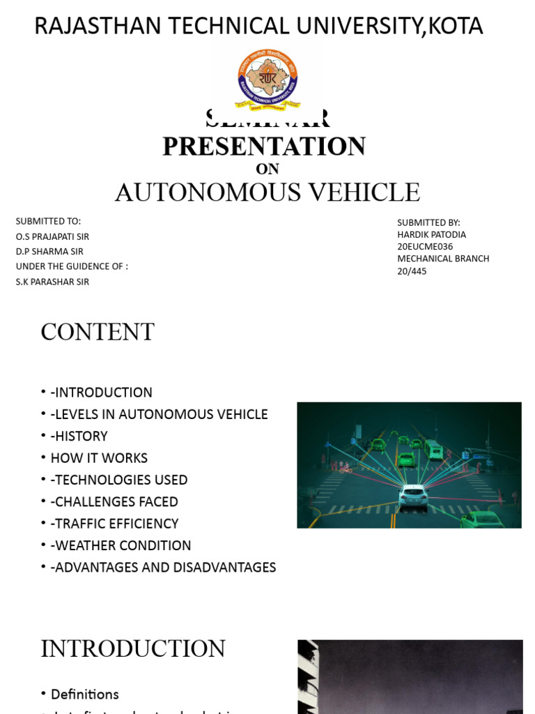 Seminar | PDF | Vehicles