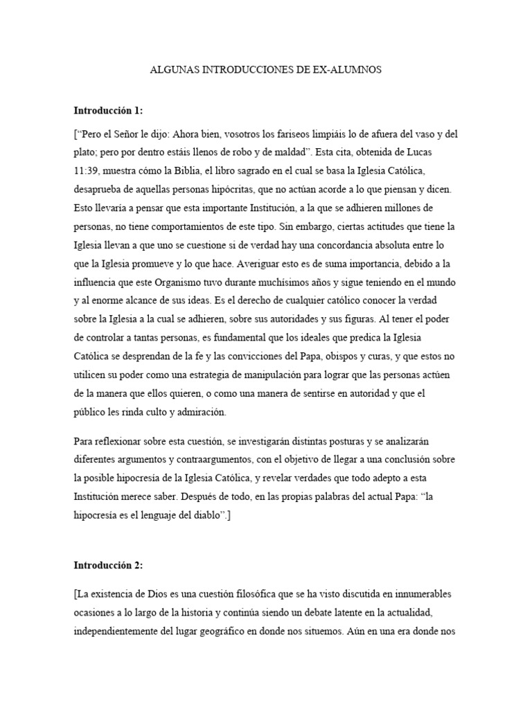 Ejemplos de Introducciones Efectivas | PDF