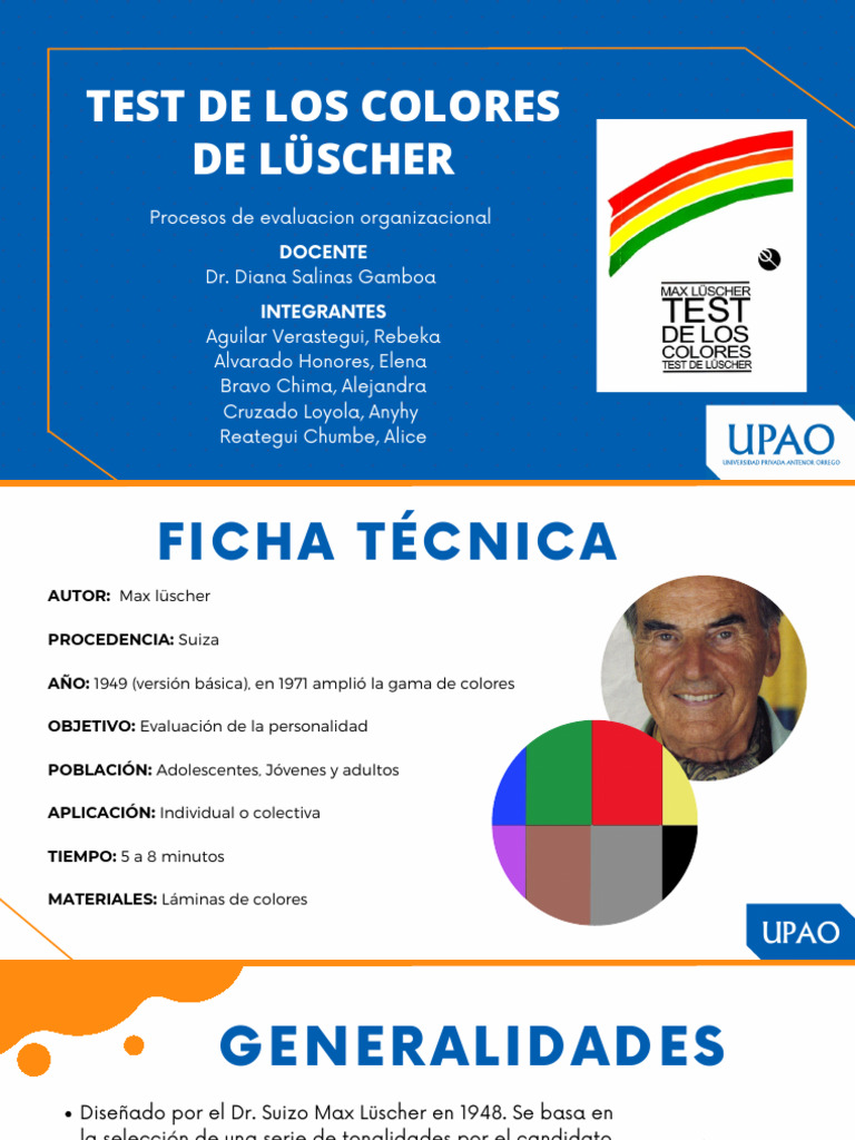 Test de Los Colores | PDF