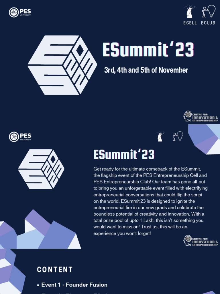 ESummit Brochure | PDF