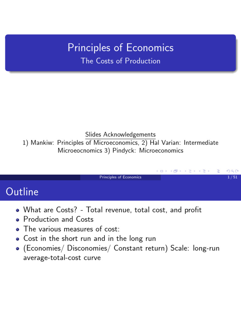 Slide 4 | PDF | Average Cost | Production Function