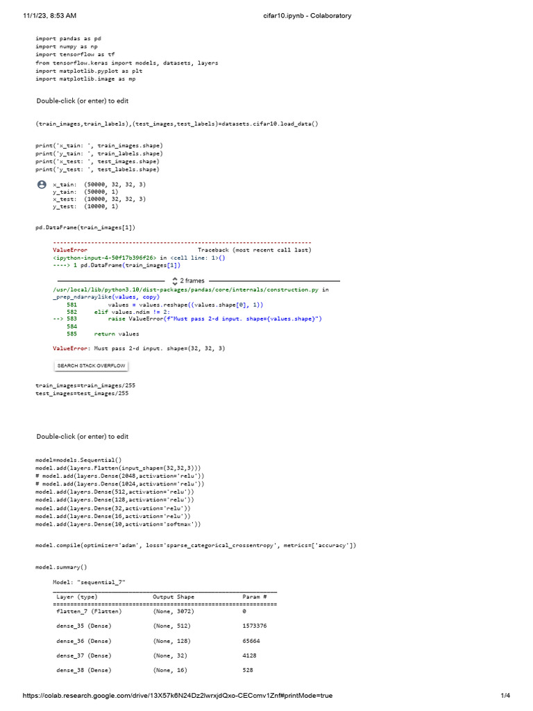 cifar10.ipynb - Colaboratory (P2) | PDF