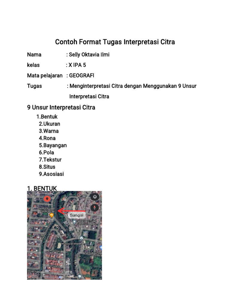 Interpretasi Citra Tugas Geografi | PDF