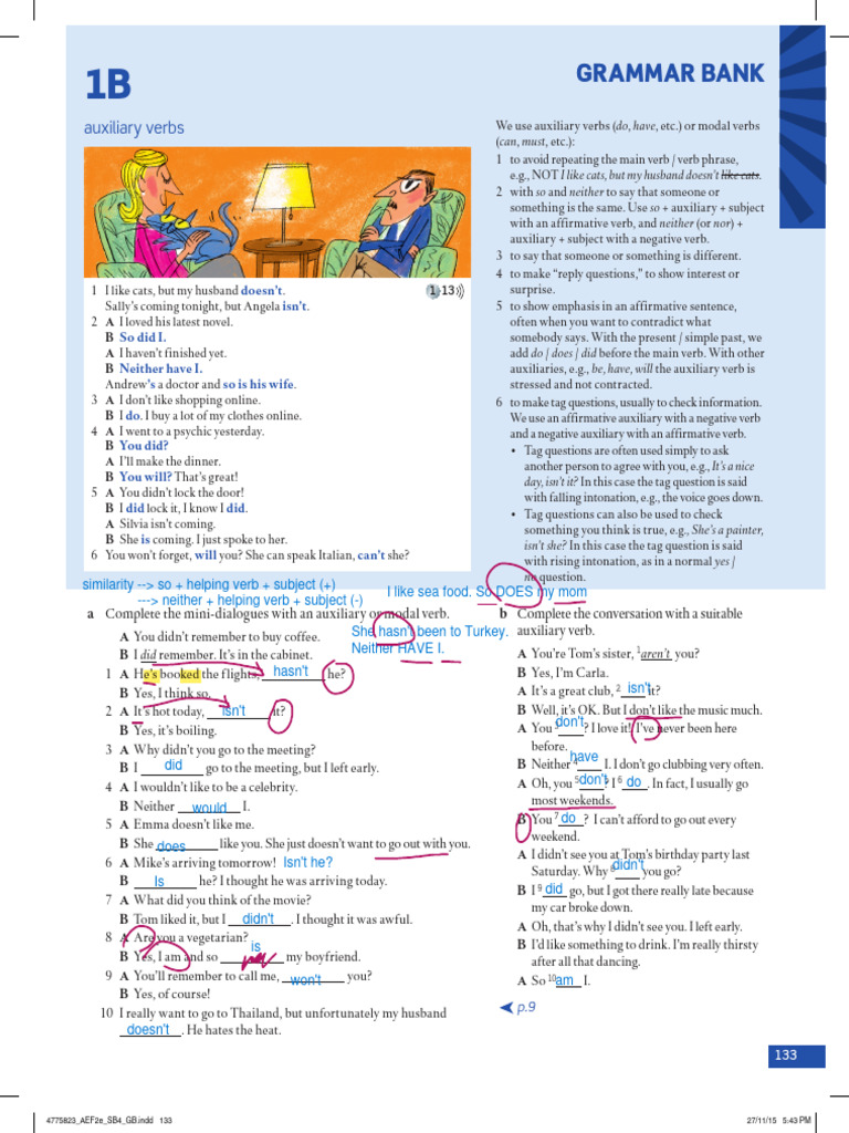 Grammar - Lesson 3 | PDF | Verb | Syntax