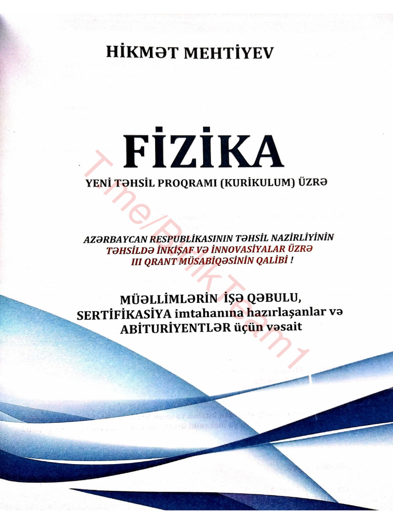 Fizika HİKMET MEHTİYEV 2022 - Compressed | PDF