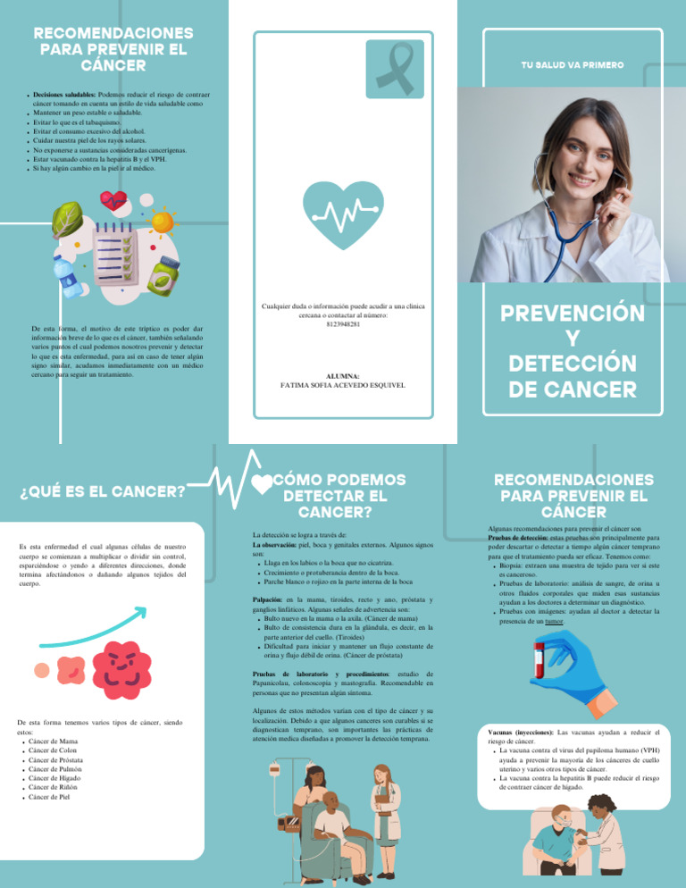 TRIPTICO CÁNCER | PDF