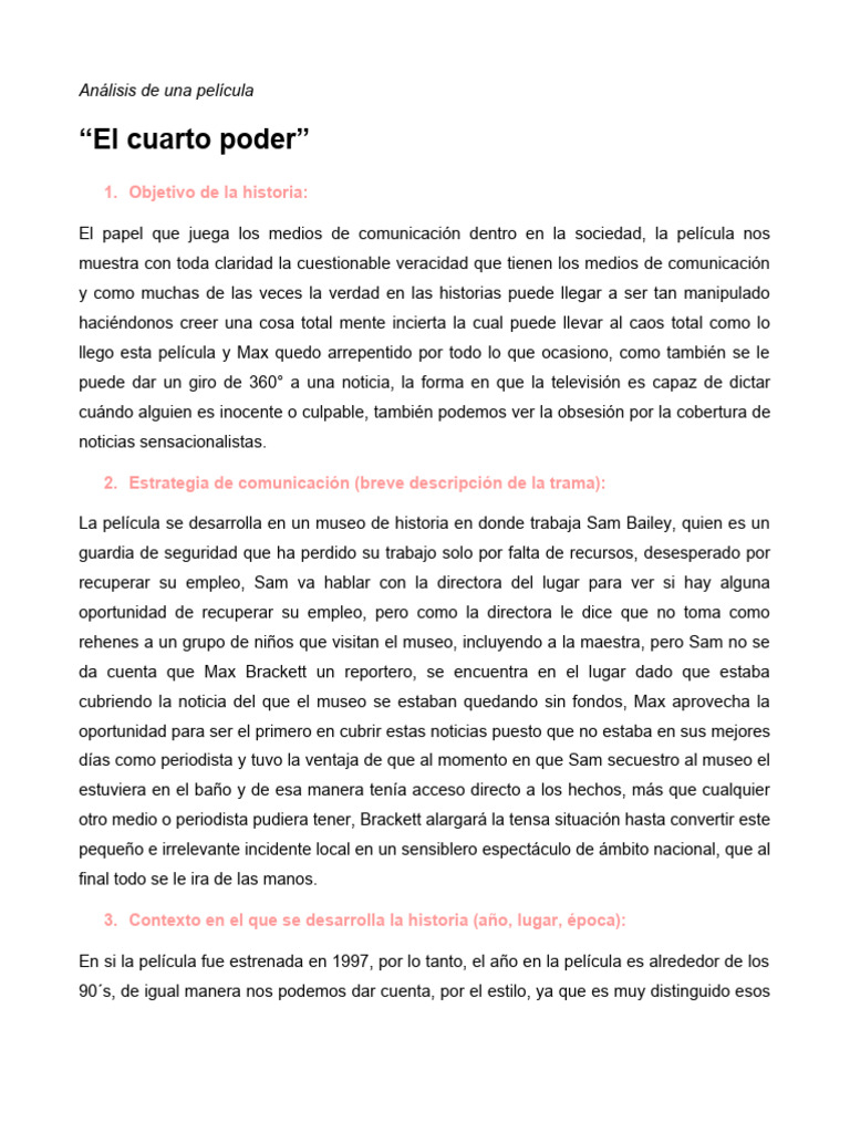 El Cuarto Poder | PDF