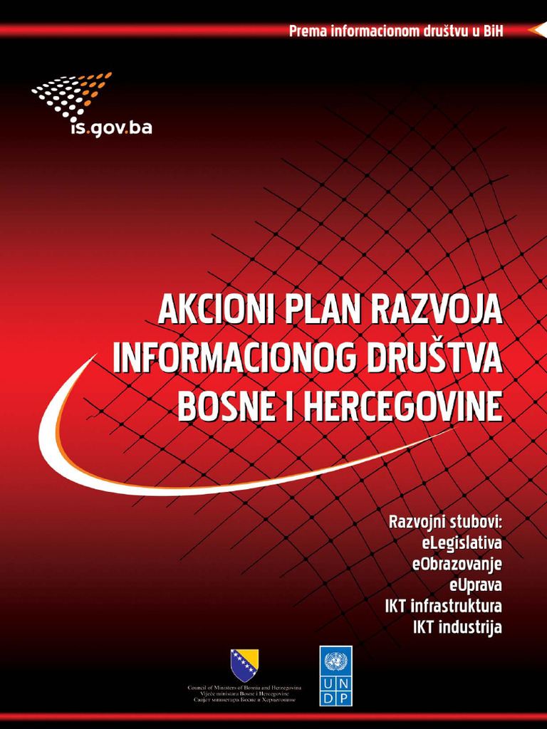 Akcioni Plan Razvoja Informacionog Drustva BIH | PDF