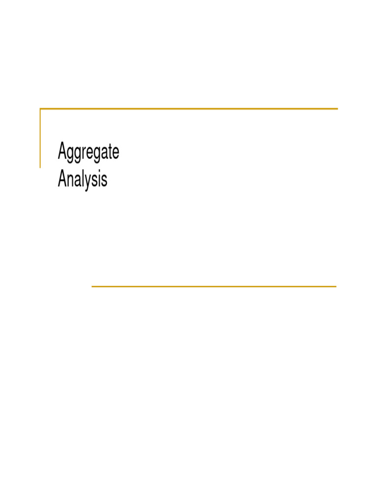 3 Aggregate Analysis Pdf