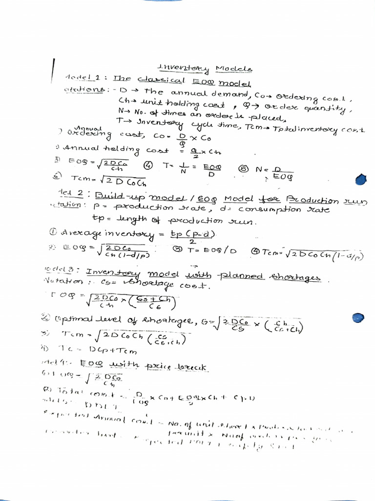 MLM Formula Sheet | PDF