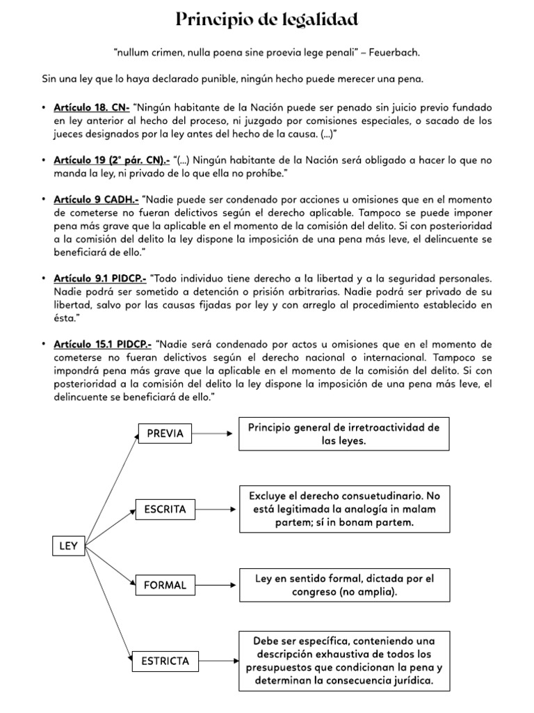 Principio de Legalidad | PDF