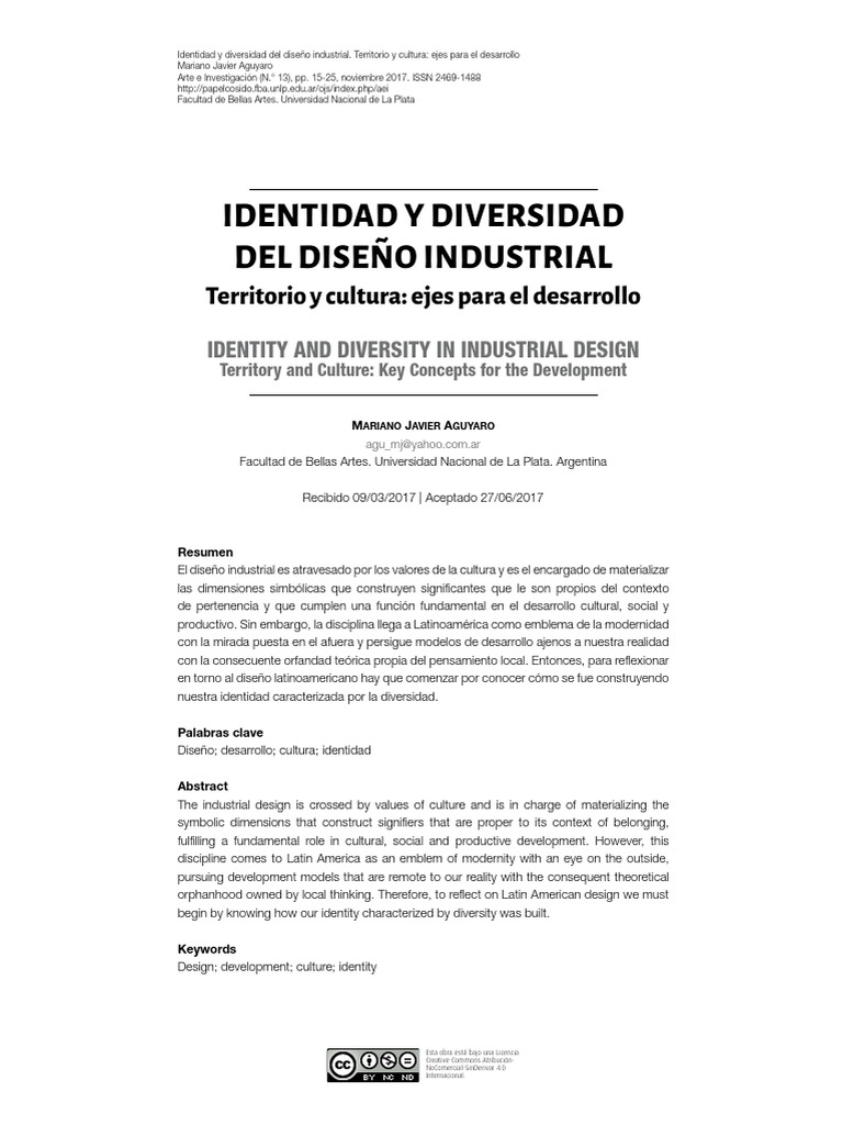 Identidad y Diversidad D. I. | PDF | America latina | Diseño
