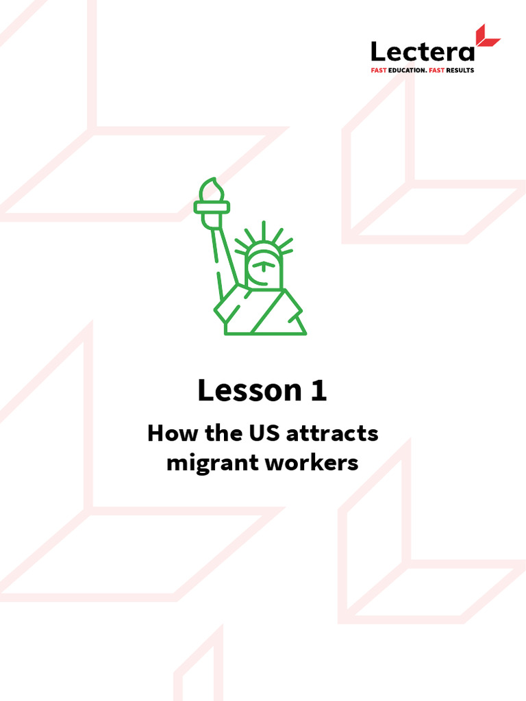 0051_Lesson 01. How the US attracts migrant workers | PDF
