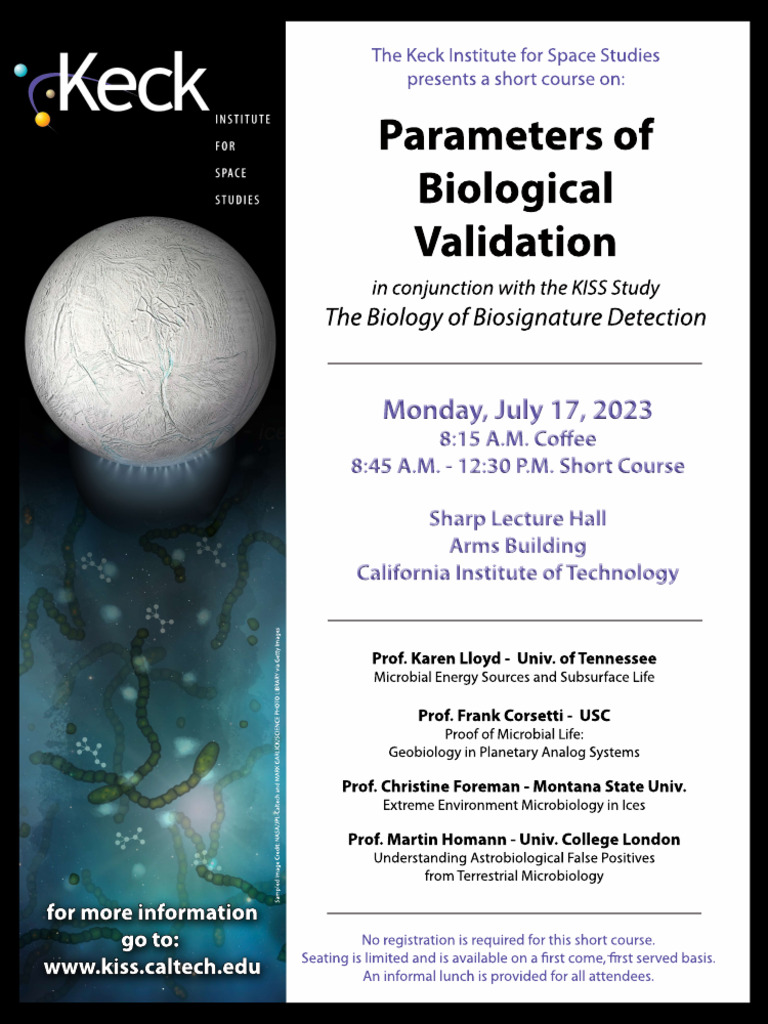 2023 Biosignature Short Course | PDF