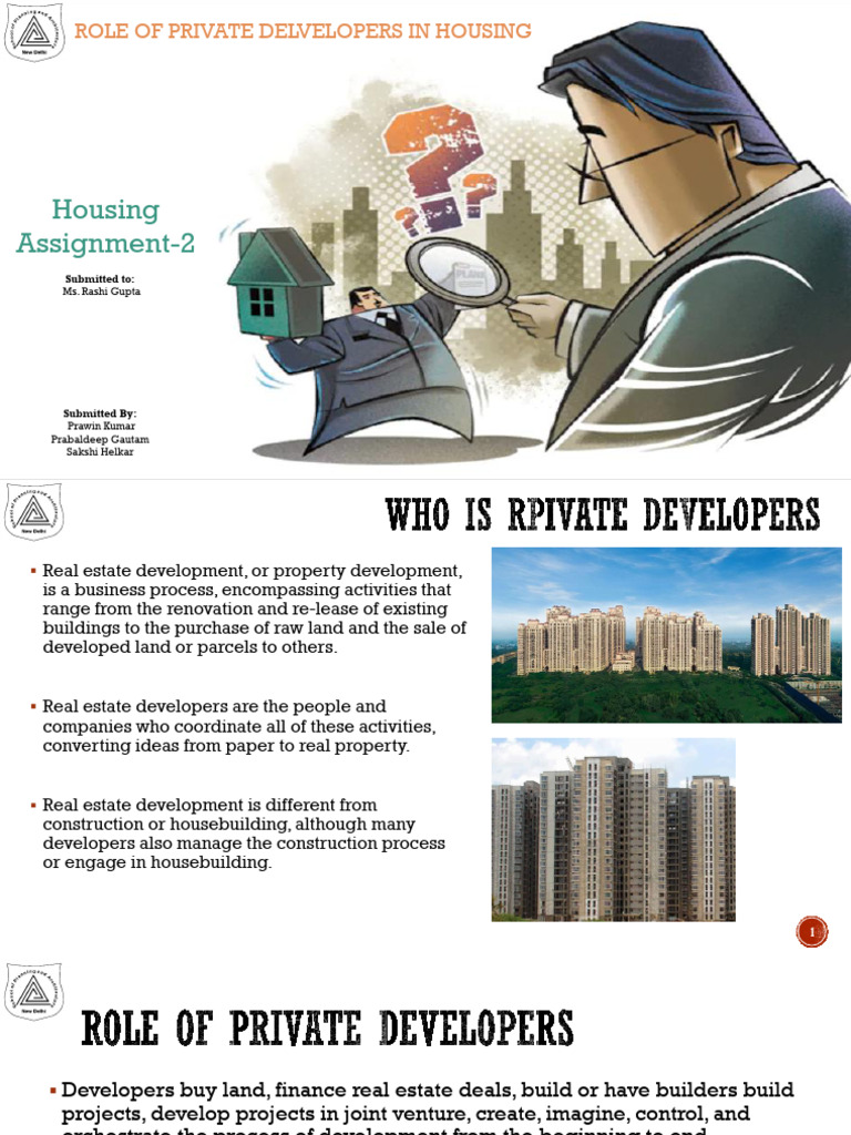 Private Developers in Affordable Housing | PDF | Economies